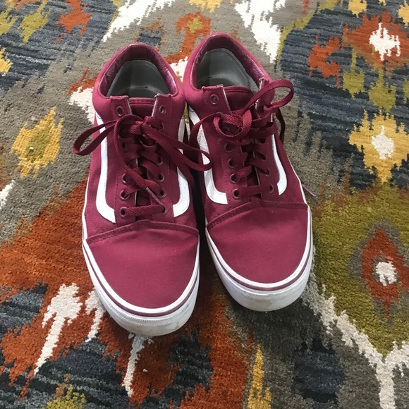Vans | Shoes | Maroon Vans | Poshmark